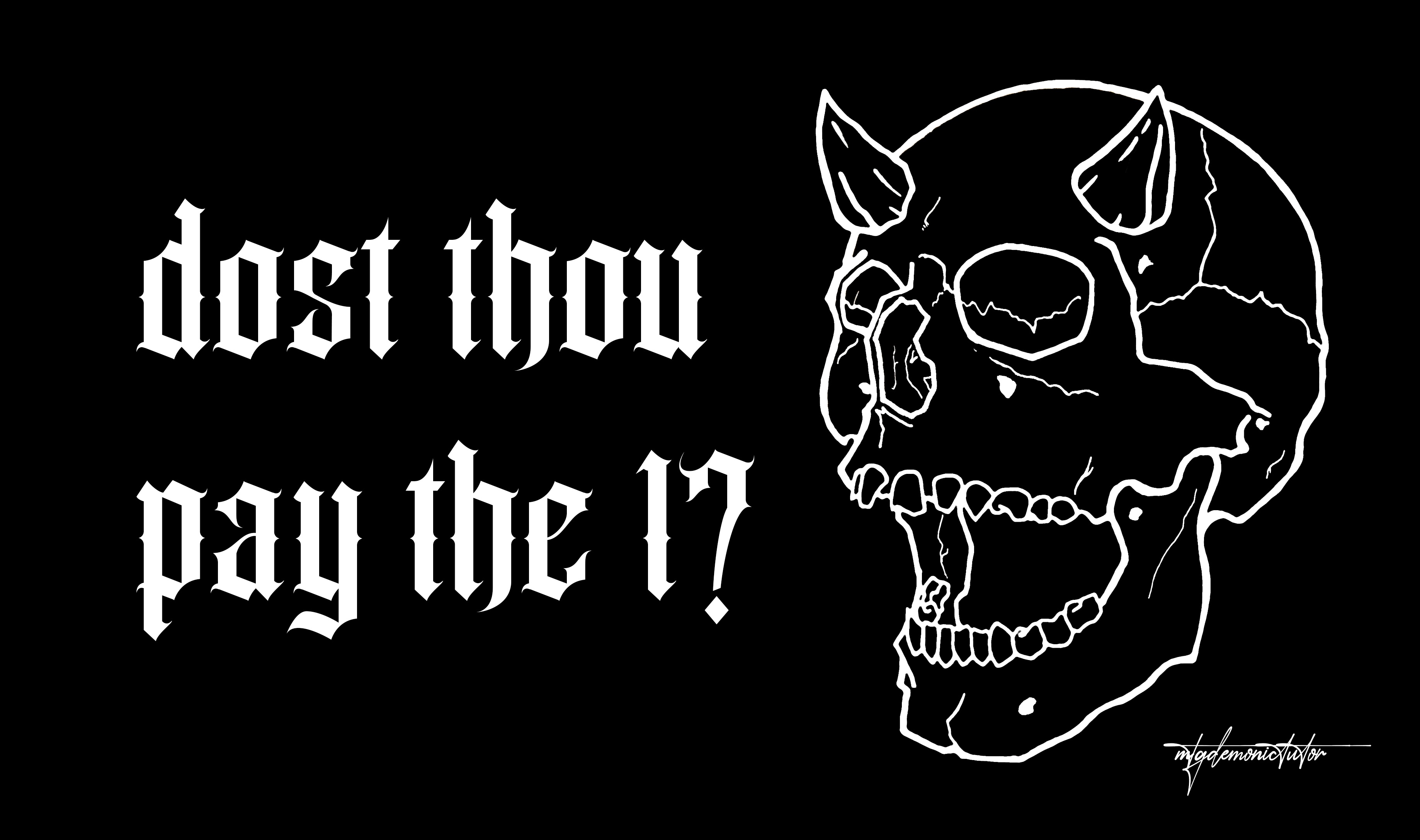 Dost Thou Pay The 1? – InkMats